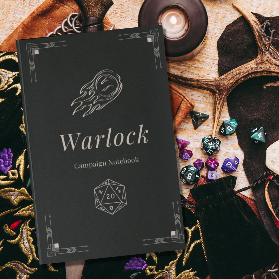 D&D Warlock Class Notebook | Dungeons and Dragons Class Journal Spell ...