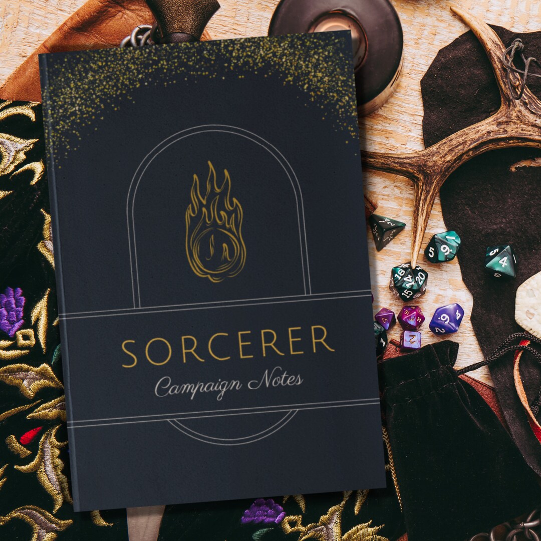 D&D Sorcerer Class Notebook | Dungeons and Dragons Spell Book Journal ...