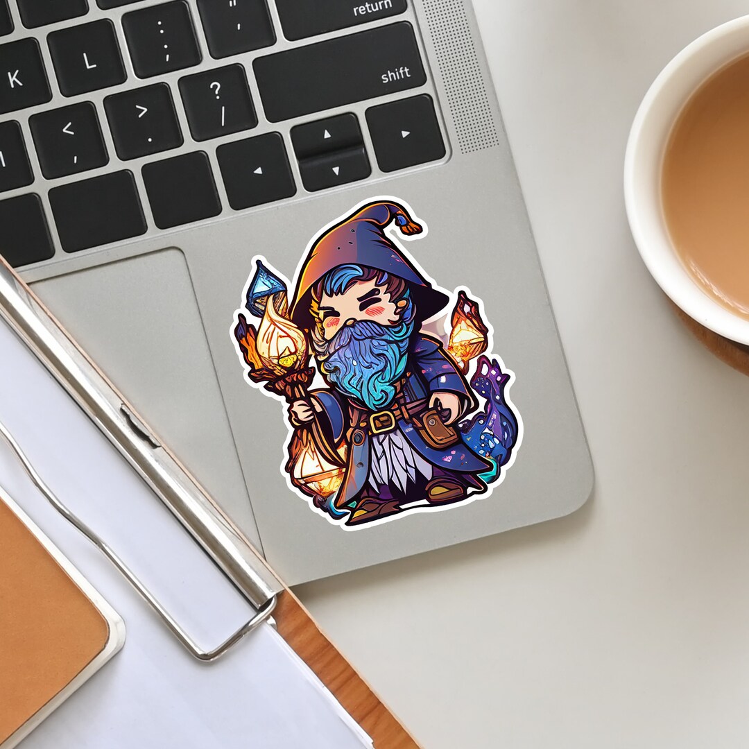 Wizard Vinyl Sticker Dungeons and Dragons Character Stickers D&D ...