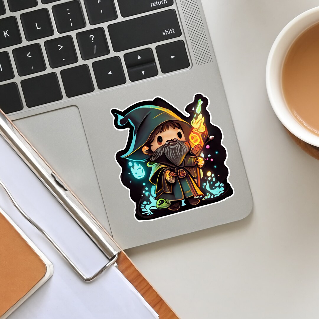 Wizard Vinyl Sticker Dungeons and Dragons Character Stickers D&D ...