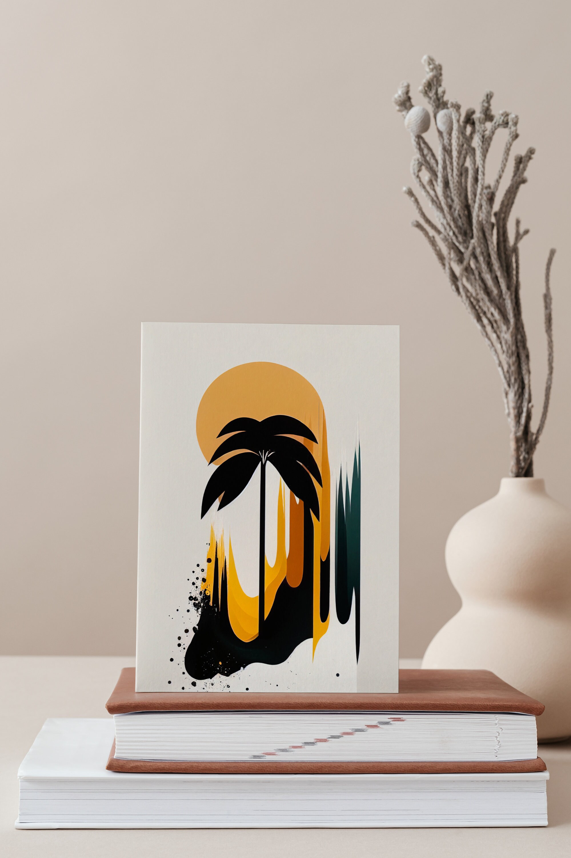 BOHO Printable Abstract Palm Tree Print | BOHO Sunshine | Wabi Sabi Art ...