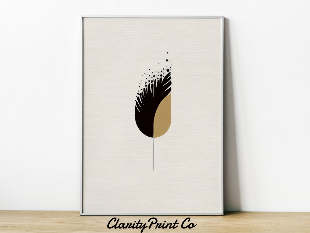 Minimalist Simple BOHO Abstract Print | Simple Abstract Art | Simple ...