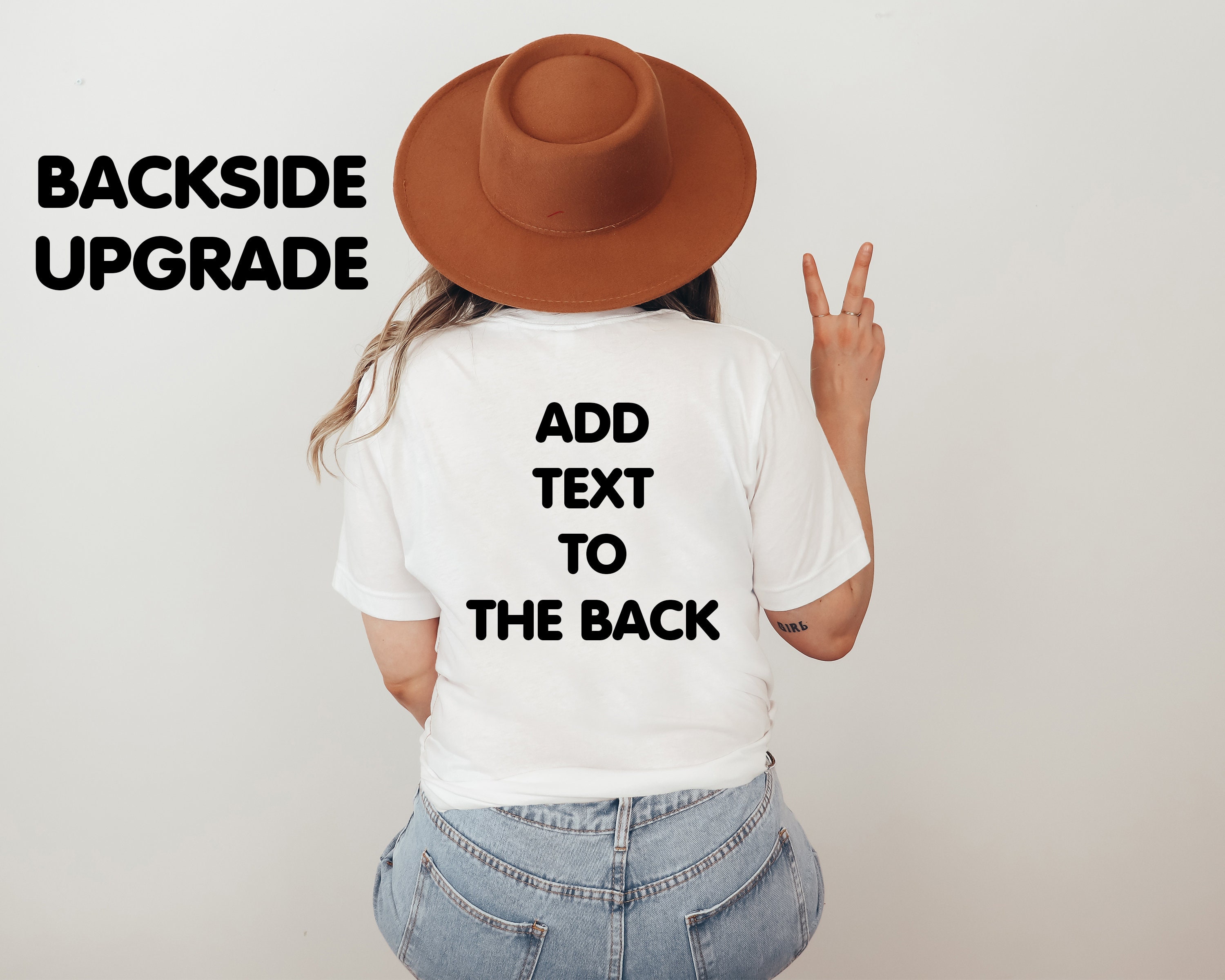 Backside Upgrade for One Piece, Back Side Print Fee - Etsy