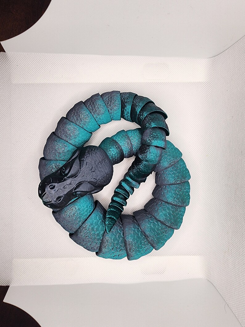 3D Printed Ball Python articulating Sensory Toy - Etsy