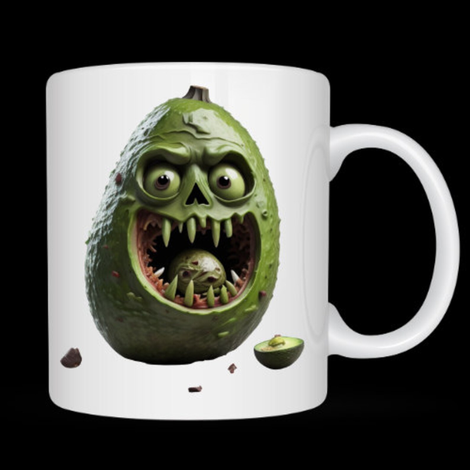 Halloween Downloads SVG, Halloween Food, Zombie Avocado, Monster ...