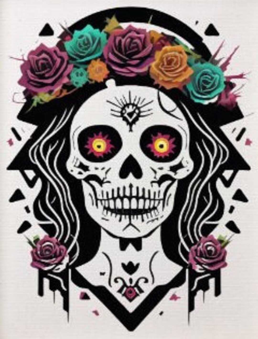 Halloween Downloads SVG, Catrina Draw, Mexican Skull, Drawing Catrina ...