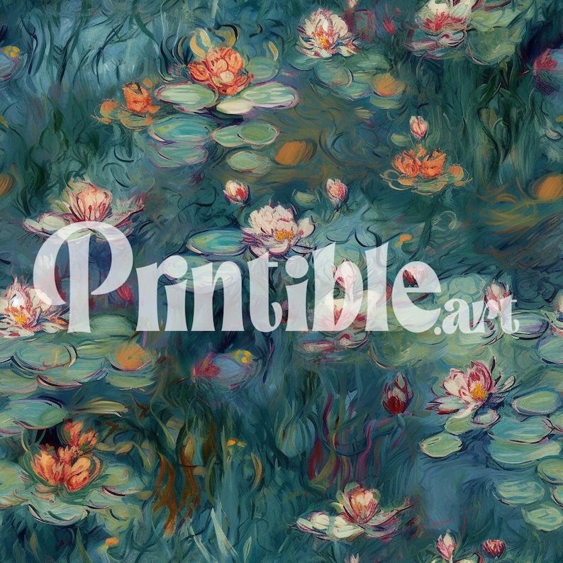 IMPRESSIONISM FLORAL V.2 | 10 Seamless Prints, Flowers Digital Paper ...