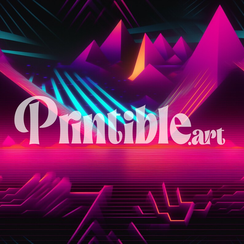 1980s RETROWAVE | 10 Seamless Prints, 80s Art, Digital Paper, Repeating ...