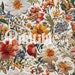 FLORAL EMBROIDERY | 10 Seamless Prints, Floral Digital Paper, Flowers ...