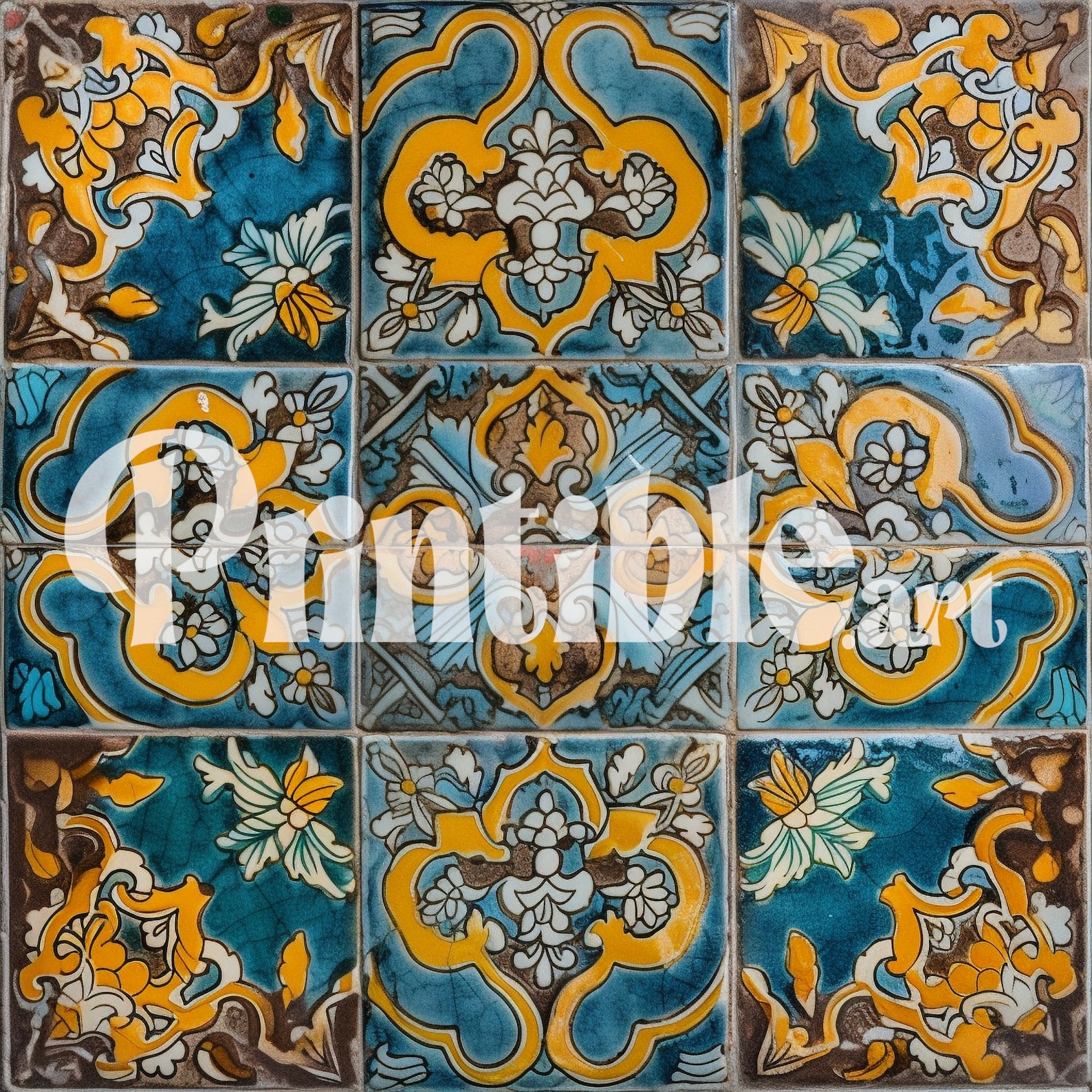 ARABESQUE TILE | 10 Seamless Prints, Digital Paper, Tile Repeating ...