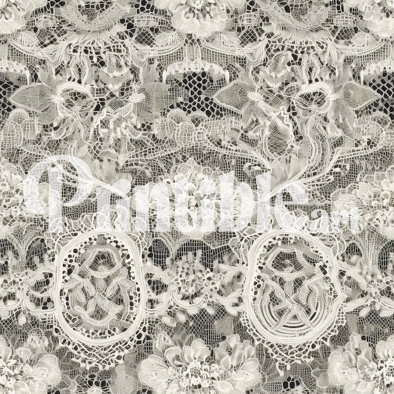 VINTAGE LACE | 10 Seamless Prints, Lace Digital Paper, Lace Repeating ...