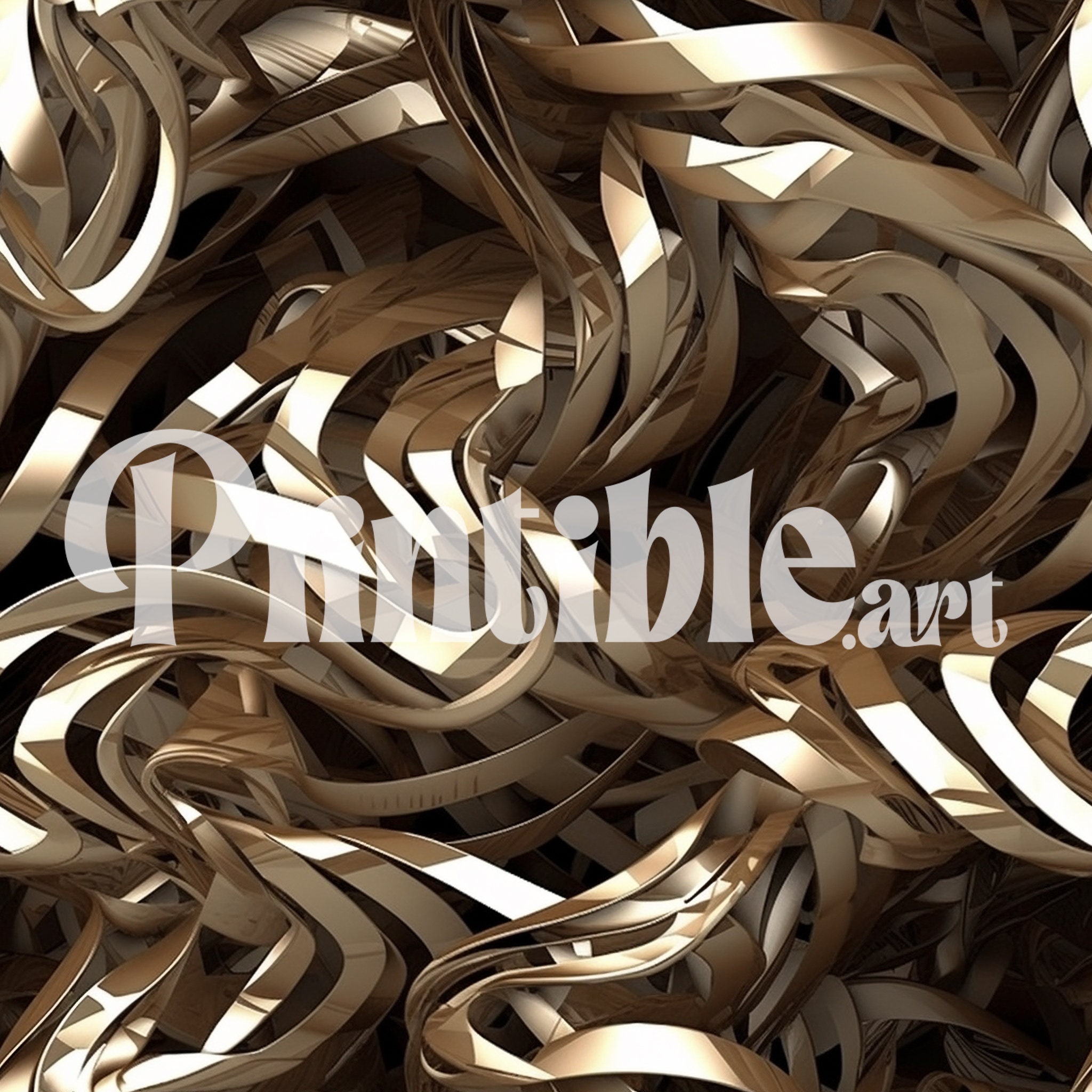 METALLIC FRAGMENTS | 10 Seamless Prints, Abstract Digital Paper ...
