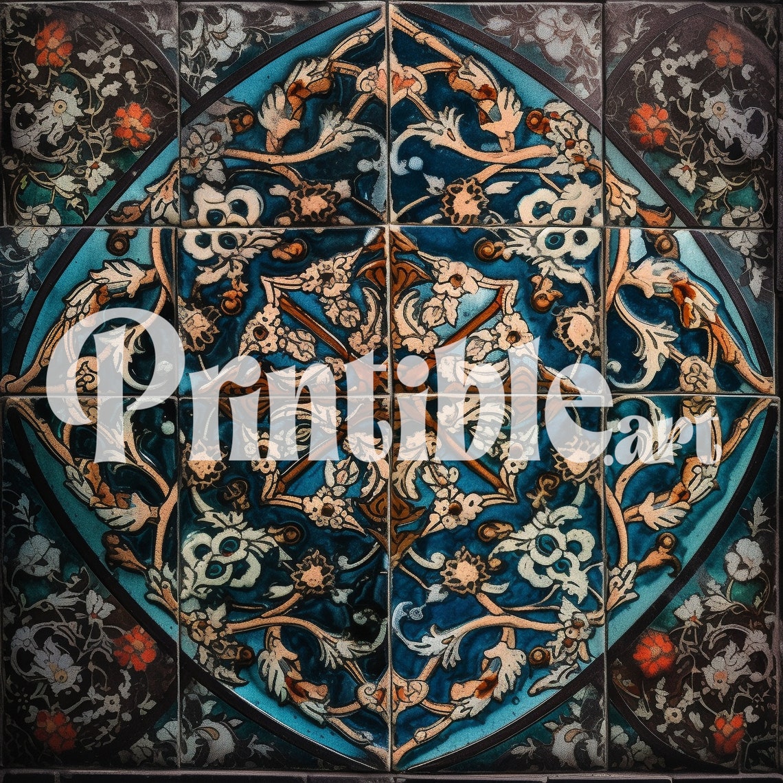 ARABESQUE TILE 10 Seamless Prints, Digital Paper, Tile Repeating ...