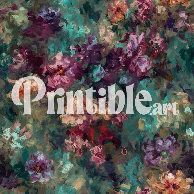 IMPRESSIONISM FLORAL V.2 | 10 Seamless Prints, Flowers Digital Paper ...