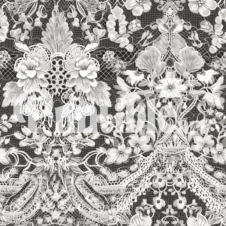 VINTAGE LACE | 10 Seamless Prints, Lace Digital Paper, Lace Repeating ...