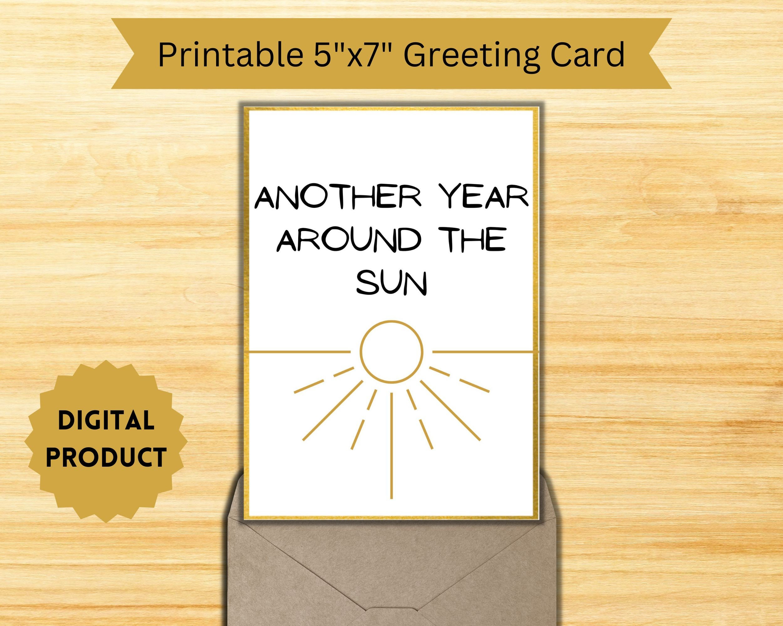 Printable Birthday Card, Printable Greeting Card, Printable Another ...