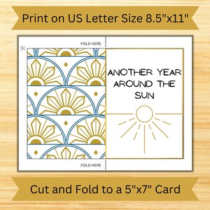 Printable Birthday Card, Printable Greeting Card, Printable Another ...