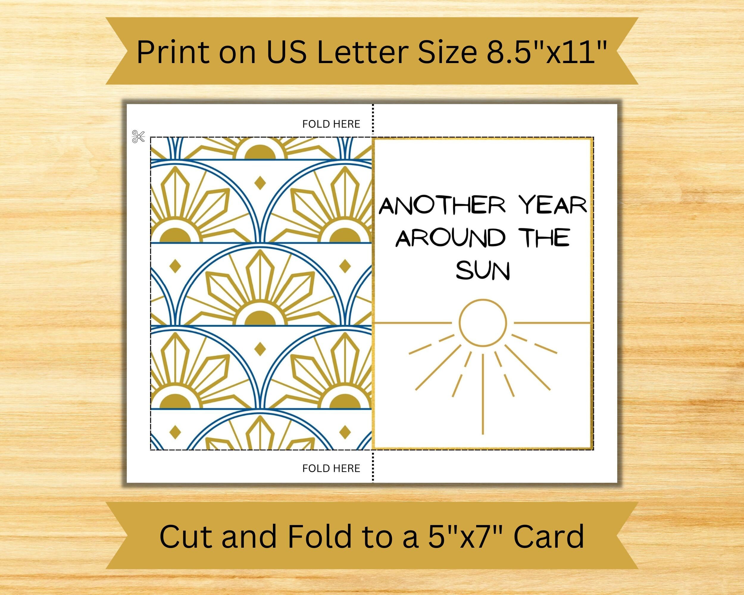 Printable Birthday Card, Printable Greeting Card, Printable Another ...