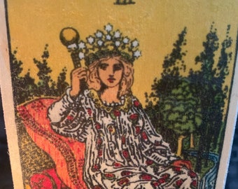 3 the Empress Tarot Card Major Arcana Mystic Wooden Major Arcana Tarot ...