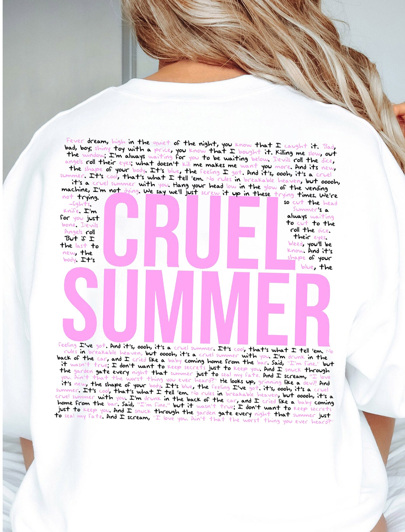 Sudadera Cruel Summer Taylor Swiftie Merch Eras Tour Outfit - Etsy España