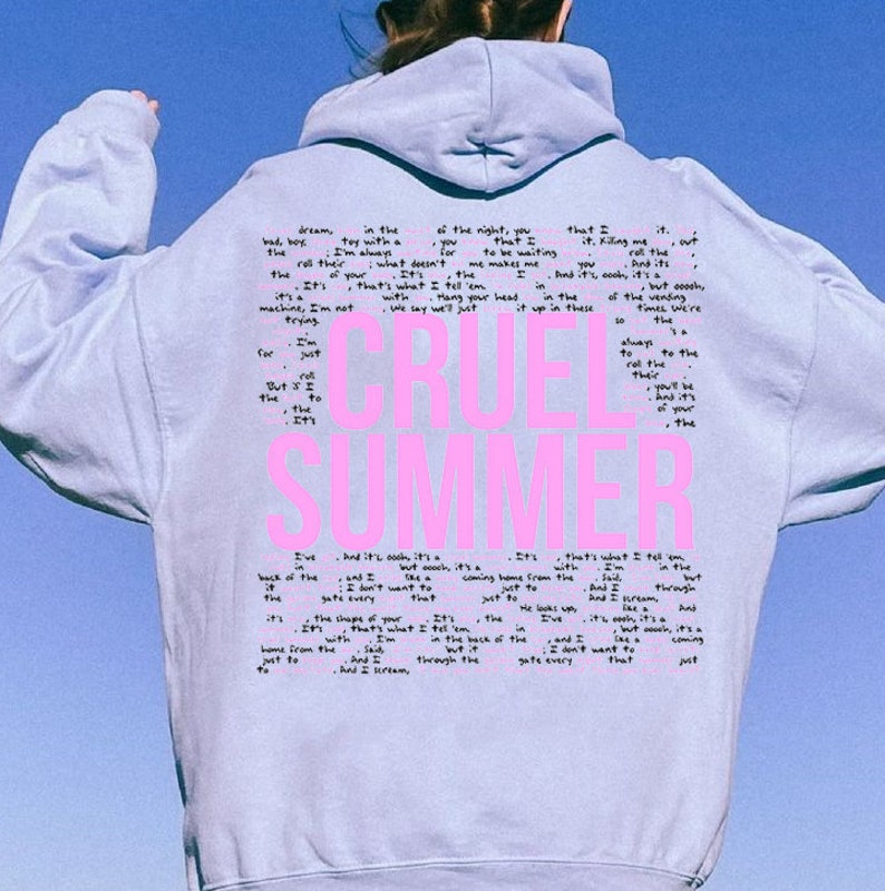 Sudadera Cruel Summer Taylor Swiftie Merch Eras Tour Outfit - Etsy España