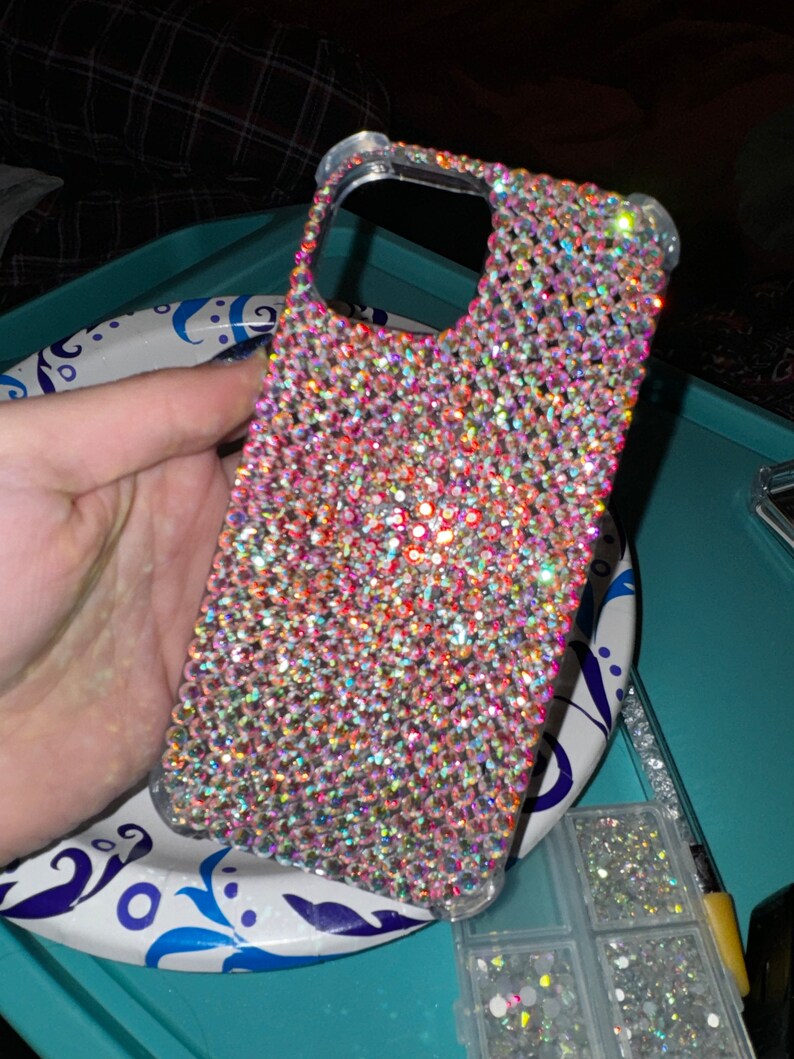 Custom Bling Bedazzled Rhinestone Crystal Glitter Gem Stone Diamond ...