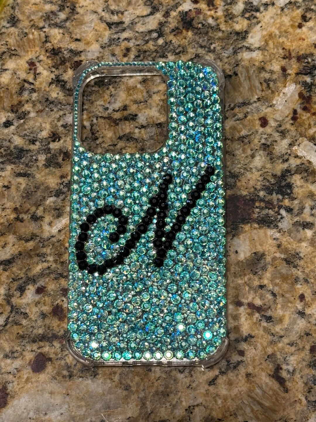 Custom Bling Bedazzled Rhinestone Crystal Glitter Gem Stone Diamond ...