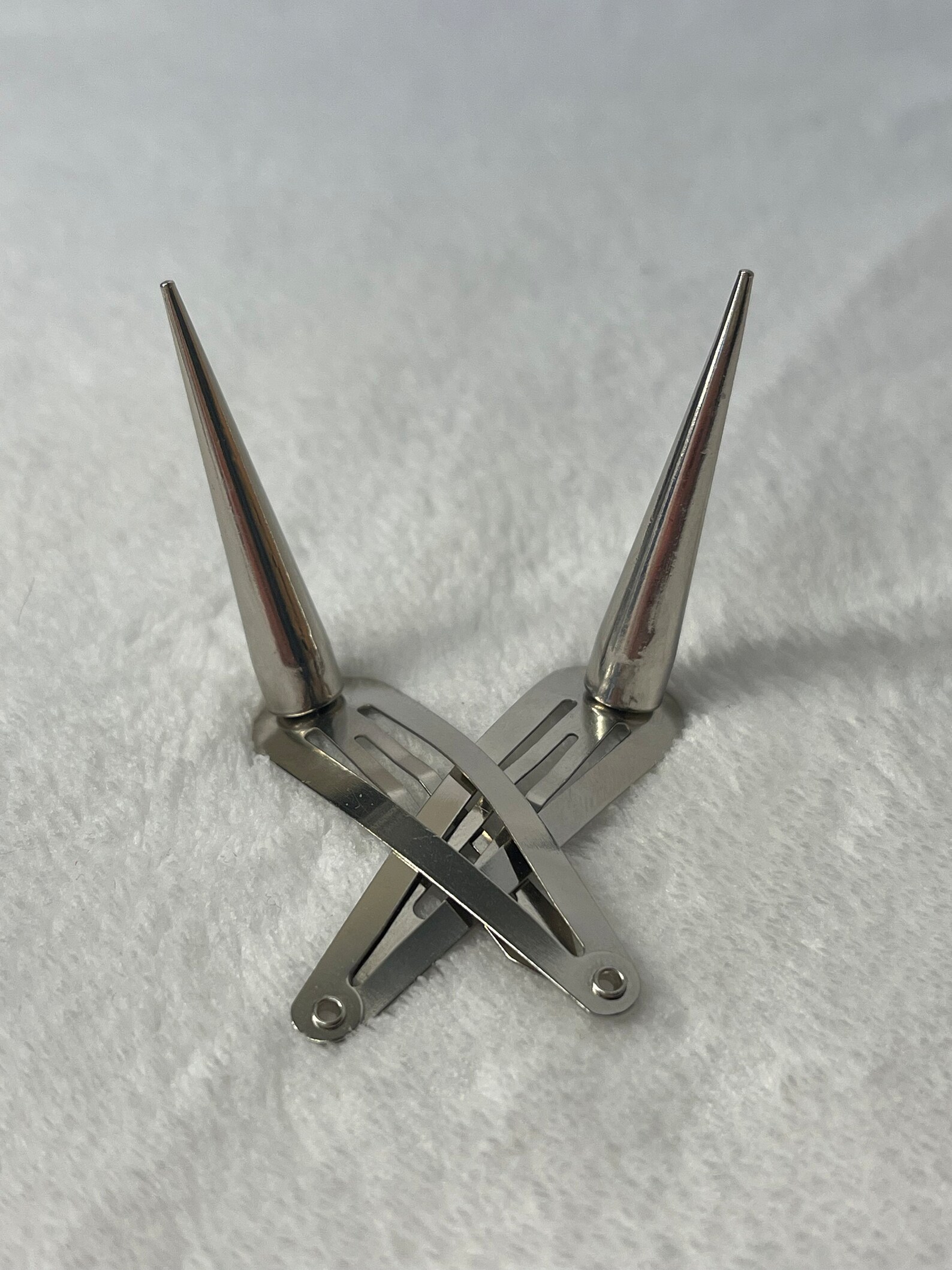 Spike Horn Hair Clip Silver Cone Spike - Etsy