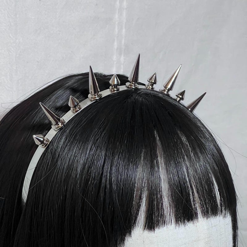 Headband White Spikes - Etsy