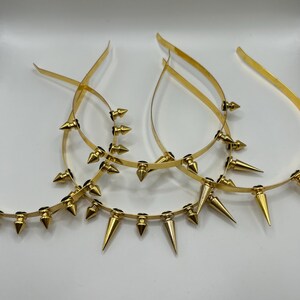 Mixed Spike Studded Headband | GOLD | Alternative Horror Grunge Gothic ...