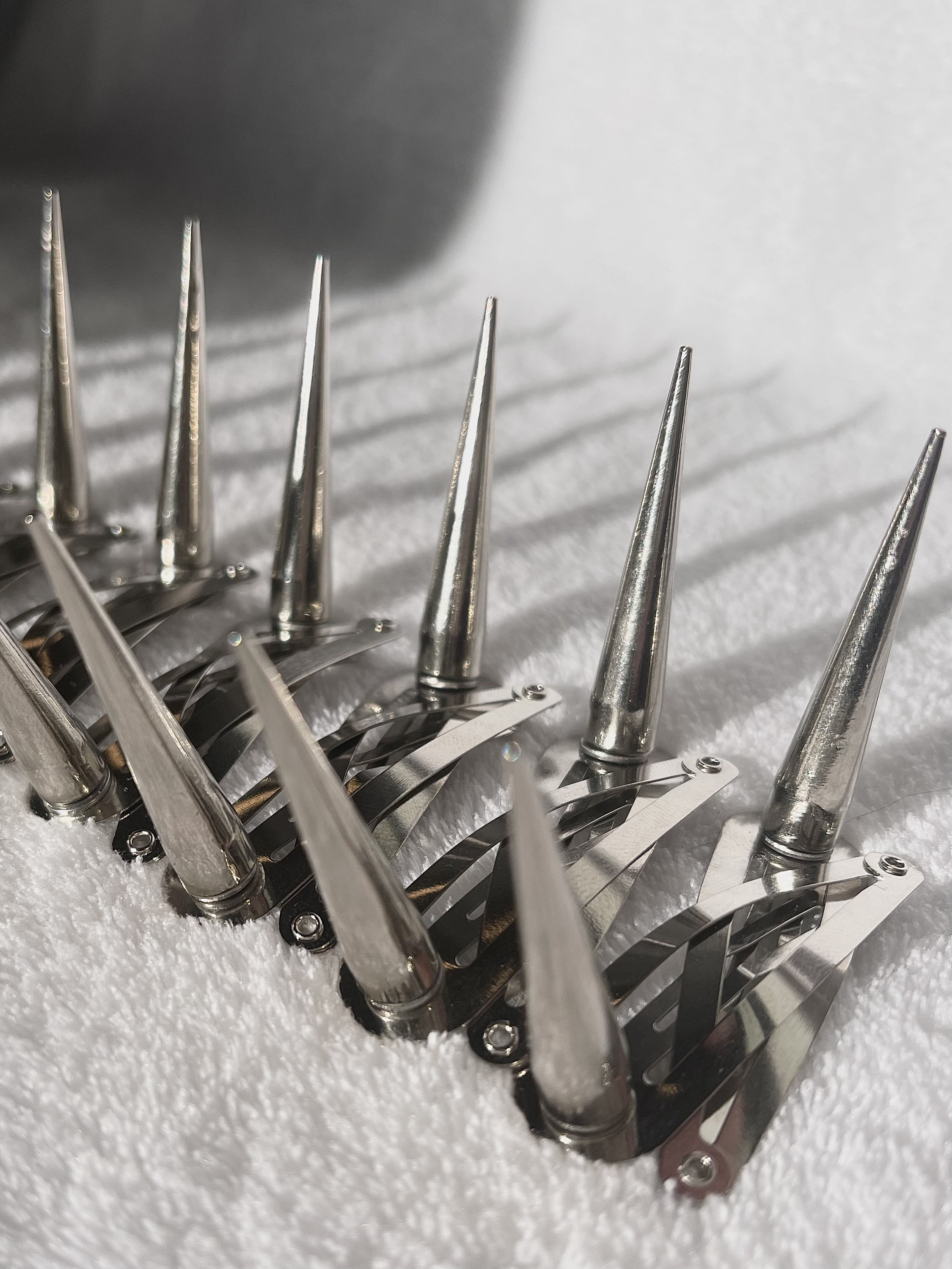 Spike Horn Hair Clip | Silver Cone Spike | Alternative Horror Grunge ...