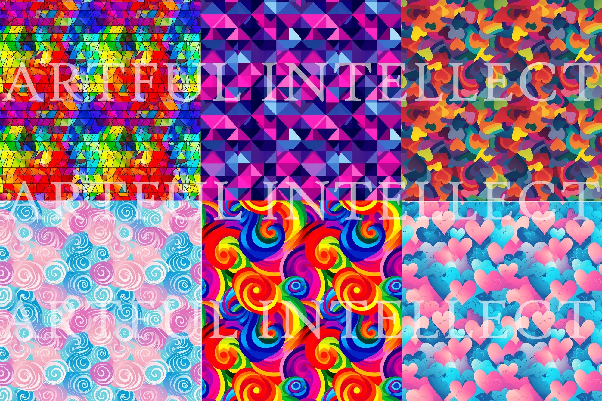 LGBTQ+ Pride Flag Patterns- Seamless Digital Papers, Pride, Scrapbook, Wallpaper Patterns, Pride ...