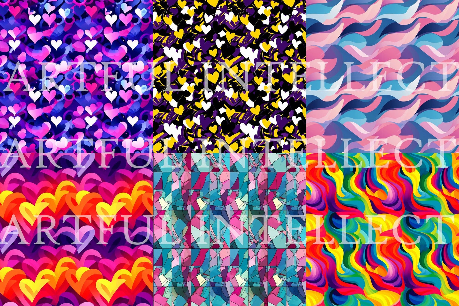 LGBTQ Pride Flag Patterns Seamless Digital Papers, Pride, Scrapbook ...