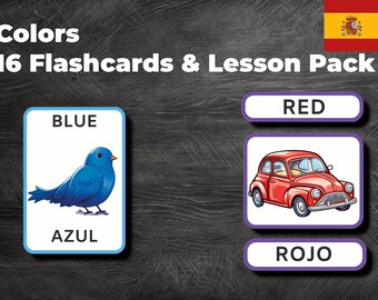 Spanish 16 Emotions Vocabulary Flashcards Complete Lesson & Learning ...