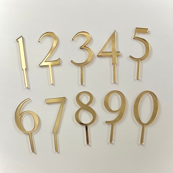 Number Cake Topper - Etsy