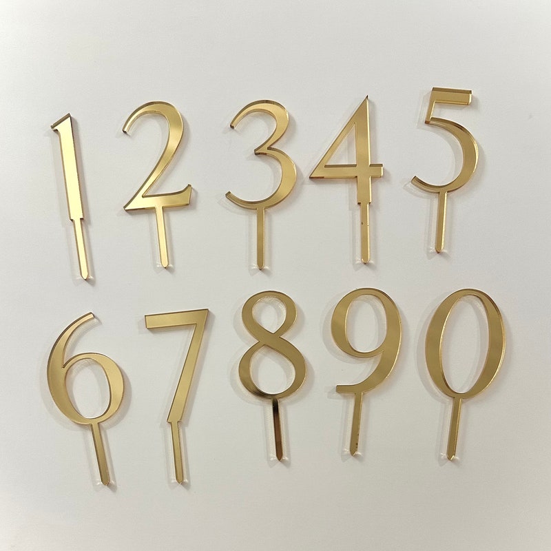 Number Cake Topper - Etsy