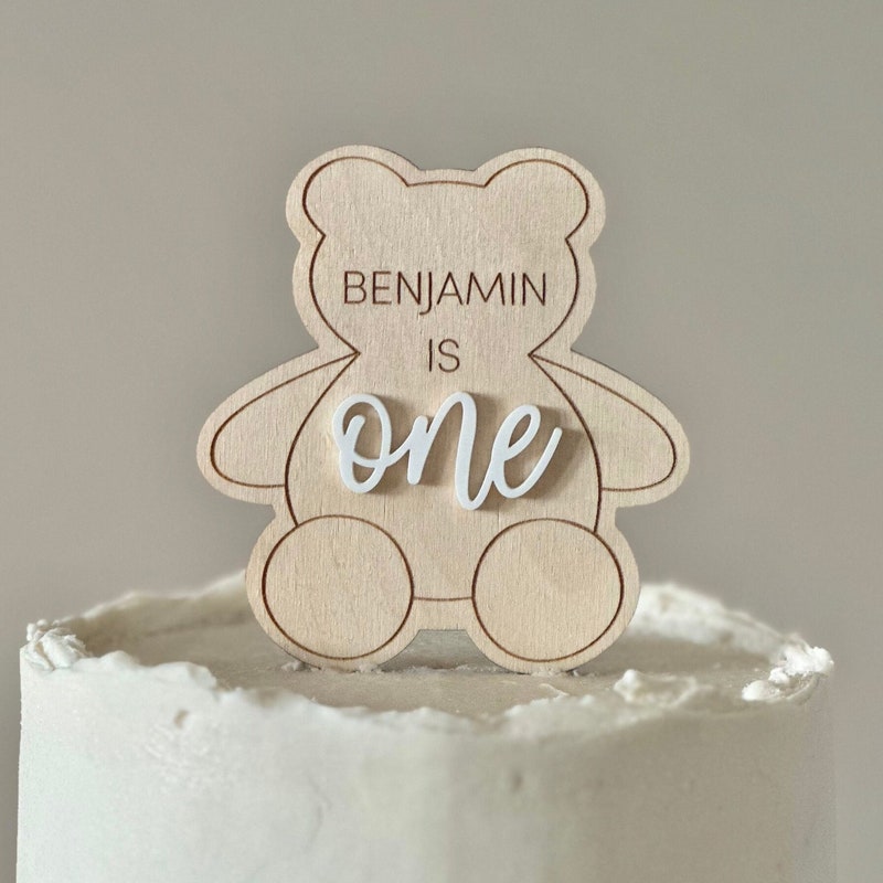Bear Cake Topper - Etsy