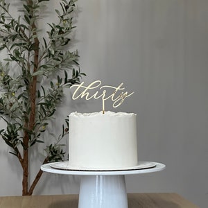 Thirty Cake Topper, 30th Cake Topper, Acrylic Cake Topper, Birthday ...