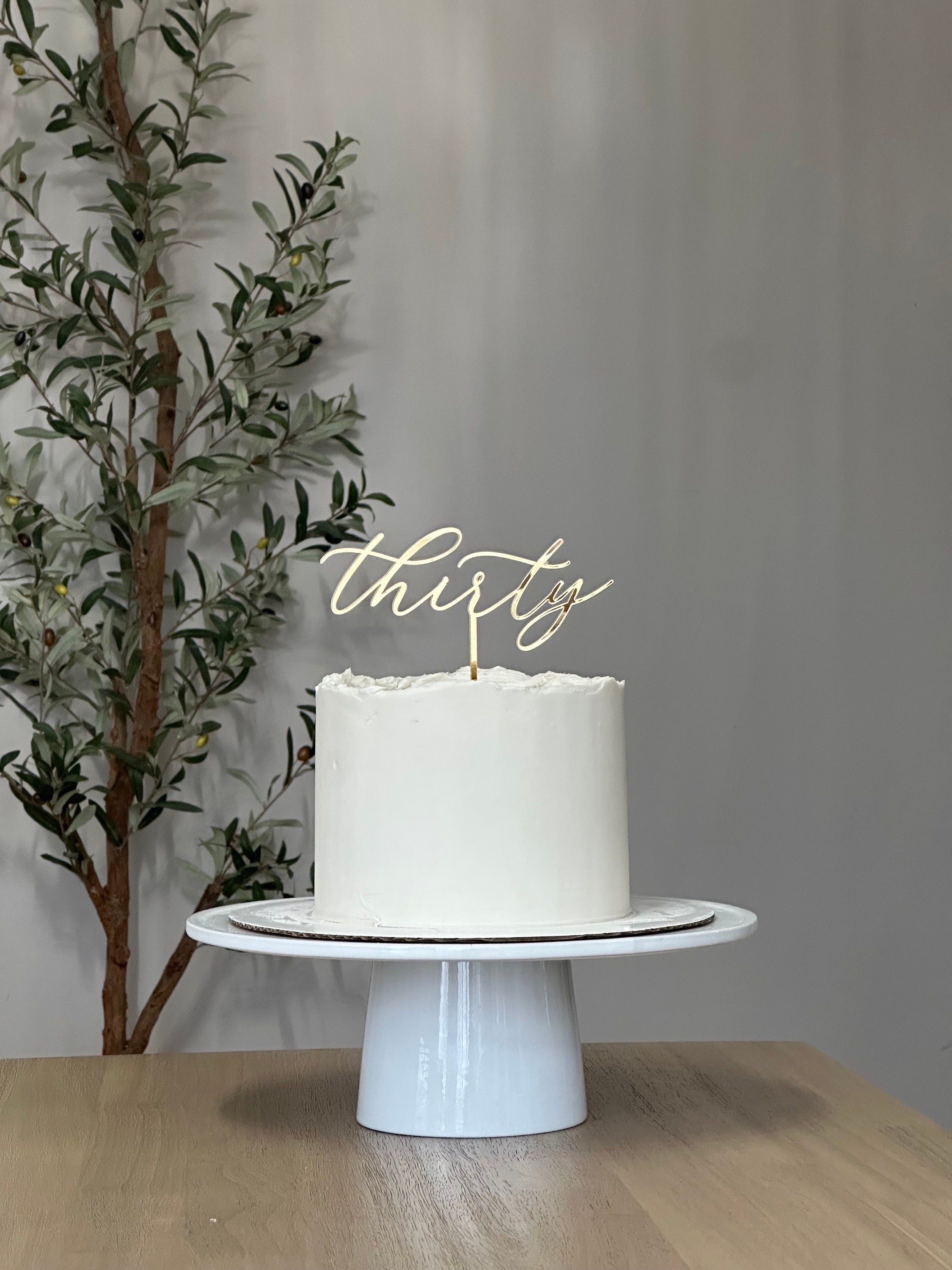 Thirty Cake Topper, 30th Cake Topper, Acrylic Cake Topper, Birthday ...