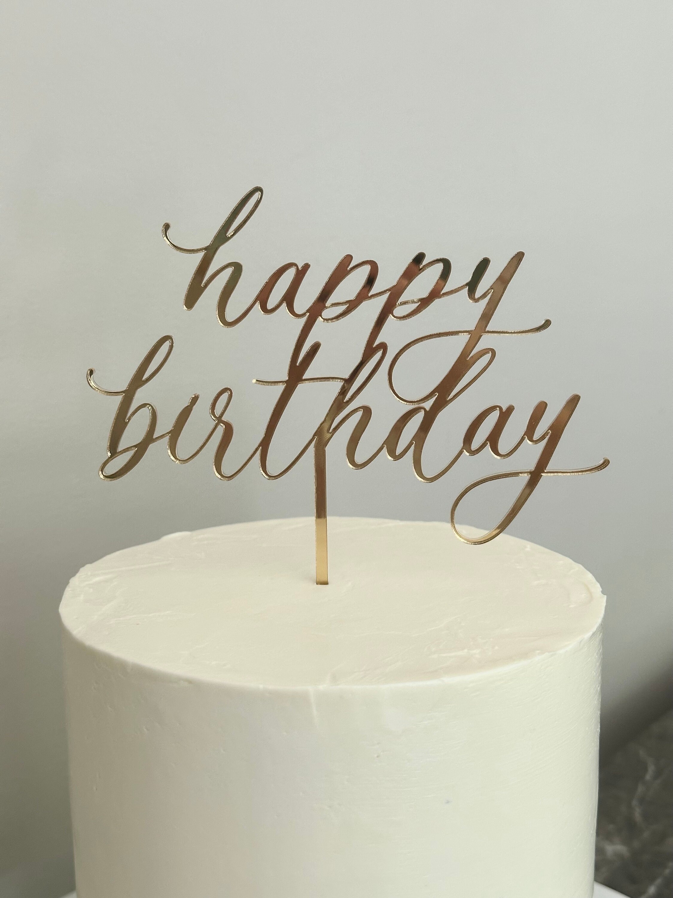 Happy Birthday Cake Topper - Etsy