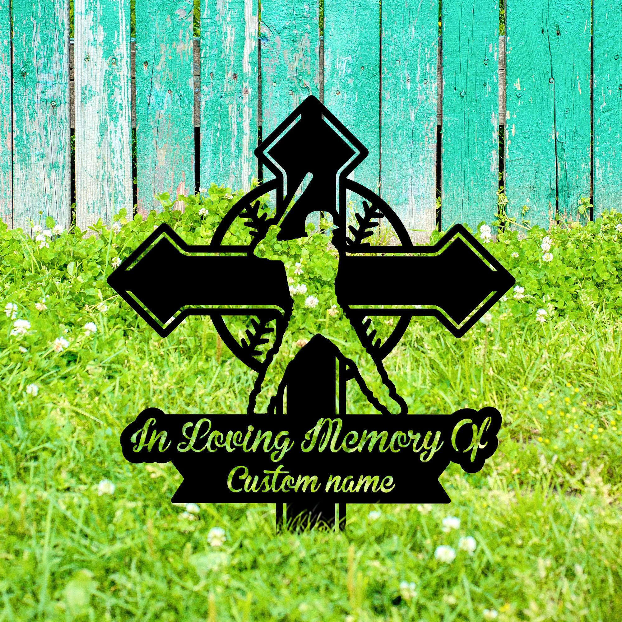 Personalized Baseball Player Memorial Stake, Baseball Metal Stake ...