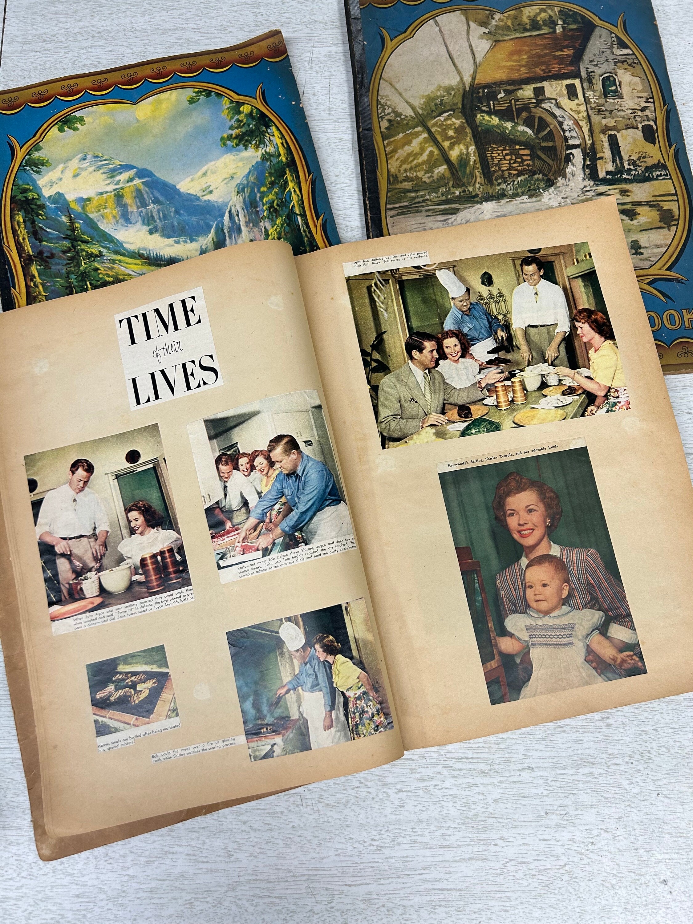 1940s Vintage Paper Scrapbooks, Soft Cover Scrapbook, Choose Your ...
