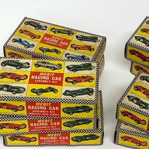 Set of 9 Vintage 1950s Connaught Merit Model Kit, Merit Racing Car ...