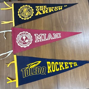 Vintage College Pennants - Your Choice! - University Kentucky, Florida ...