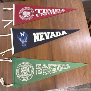 Vintage College Pennants - Your Choice! - University Kentucky, Florida ...