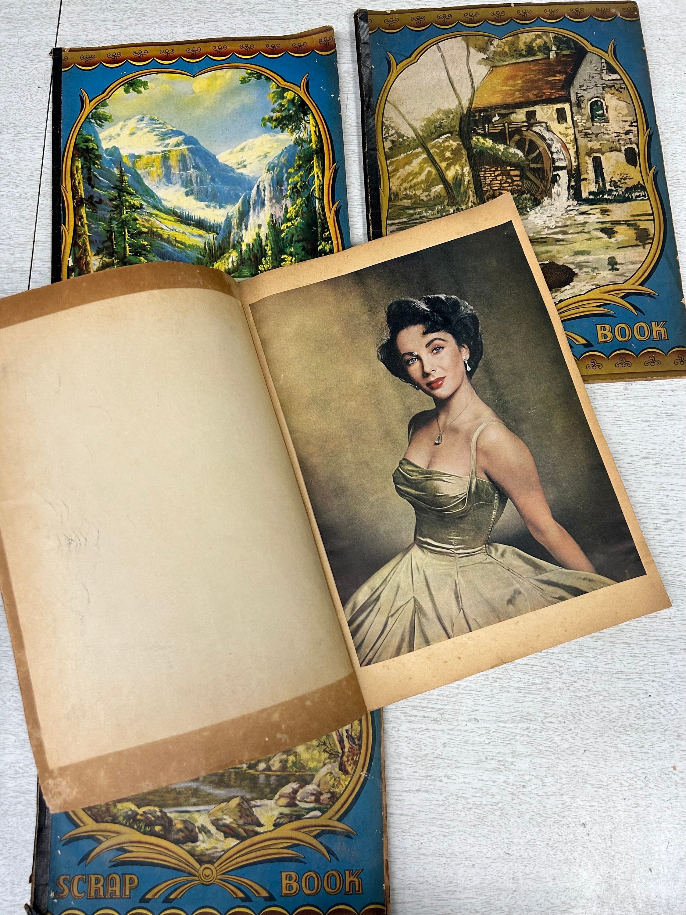 1940s Vintage Paper Scrapbooks, Soft Cover Scrapbook, Choose Your ...