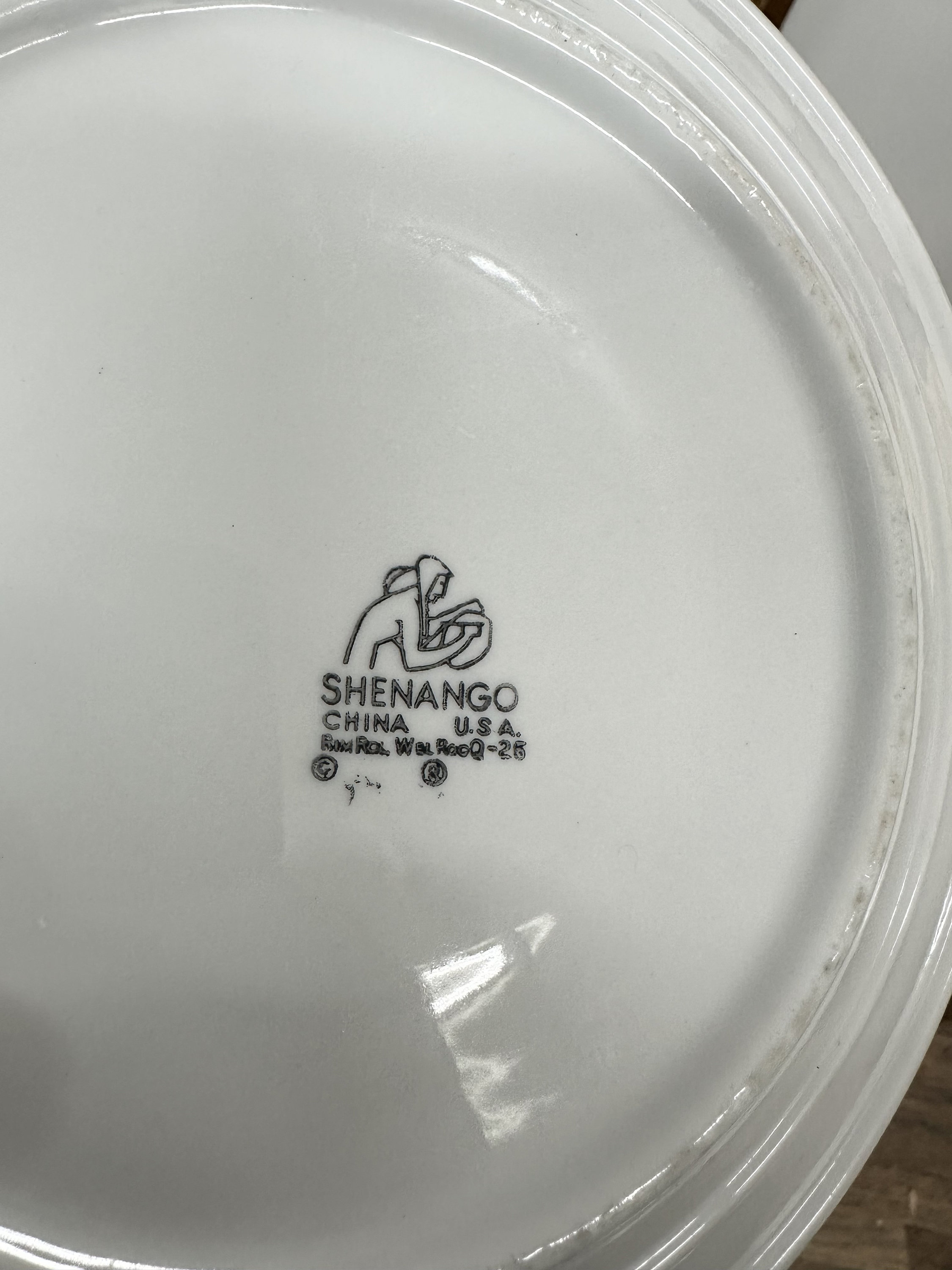 8 Vintage Shenango Lunch Plates, 70s Dining, Retro Dinnerware, - Etsy