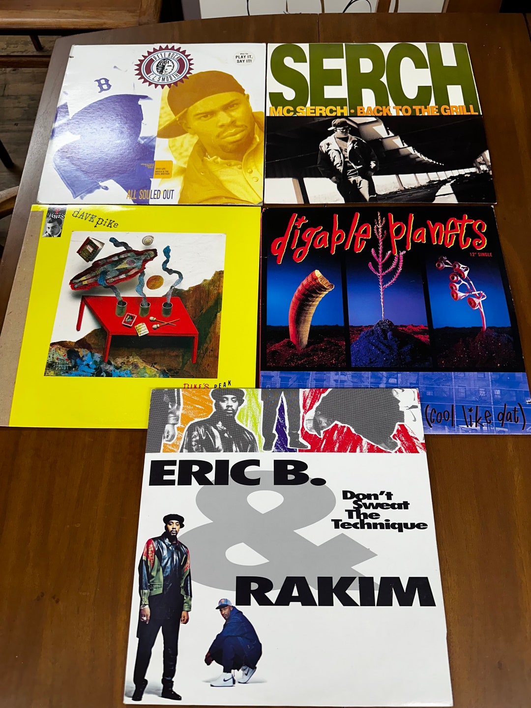 Vintage Assorted 1990s Vinyl Records, Digable Planets, MC Serch, Hip ...