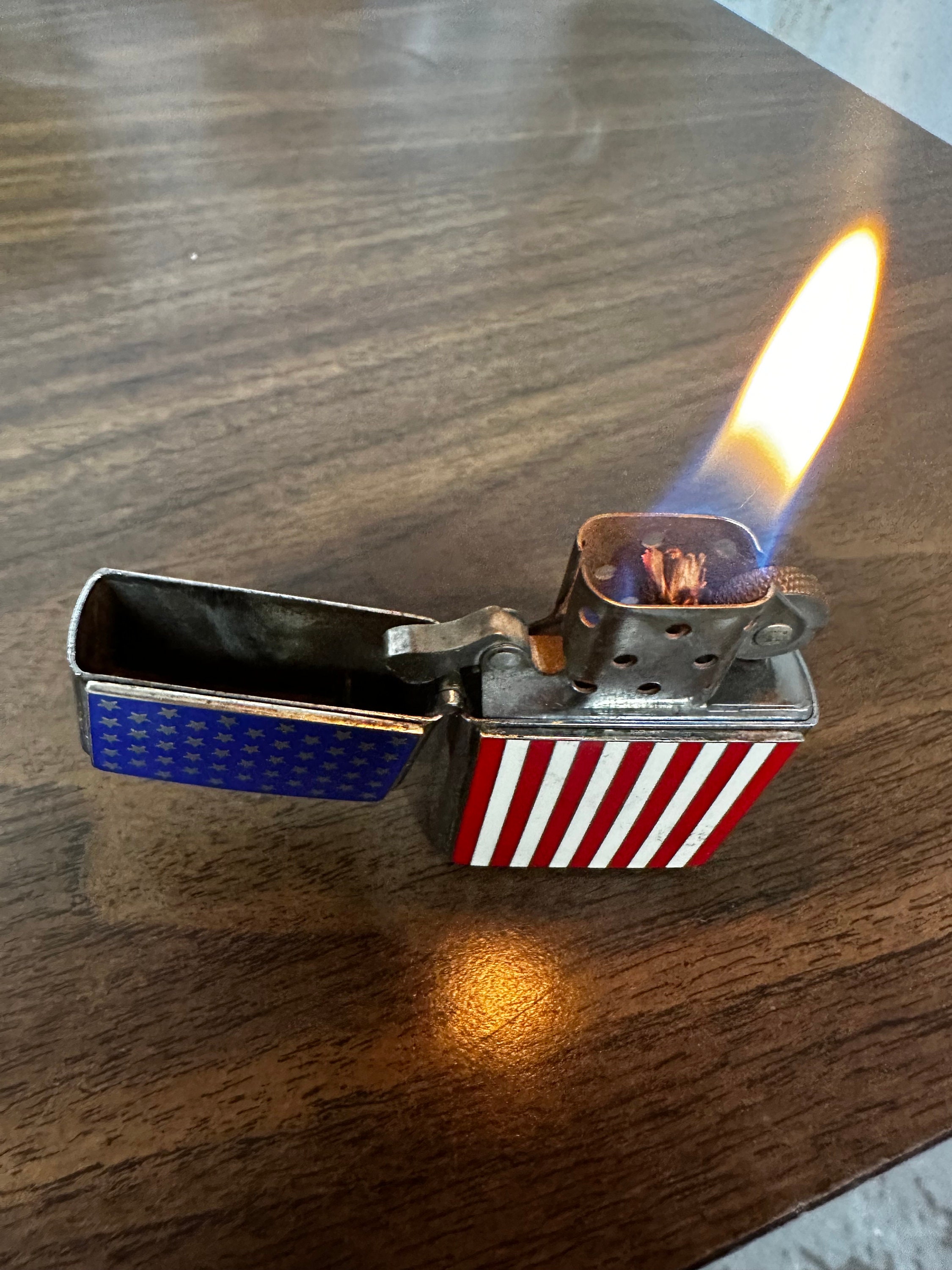 Vintage Assorted Lighters, American Flag, Zippo, Made in USA, Great ...
