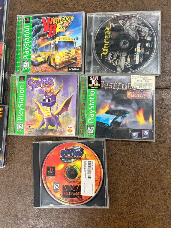 1990s Playstation Games PS1 1 Previous Owner Etsy Canada